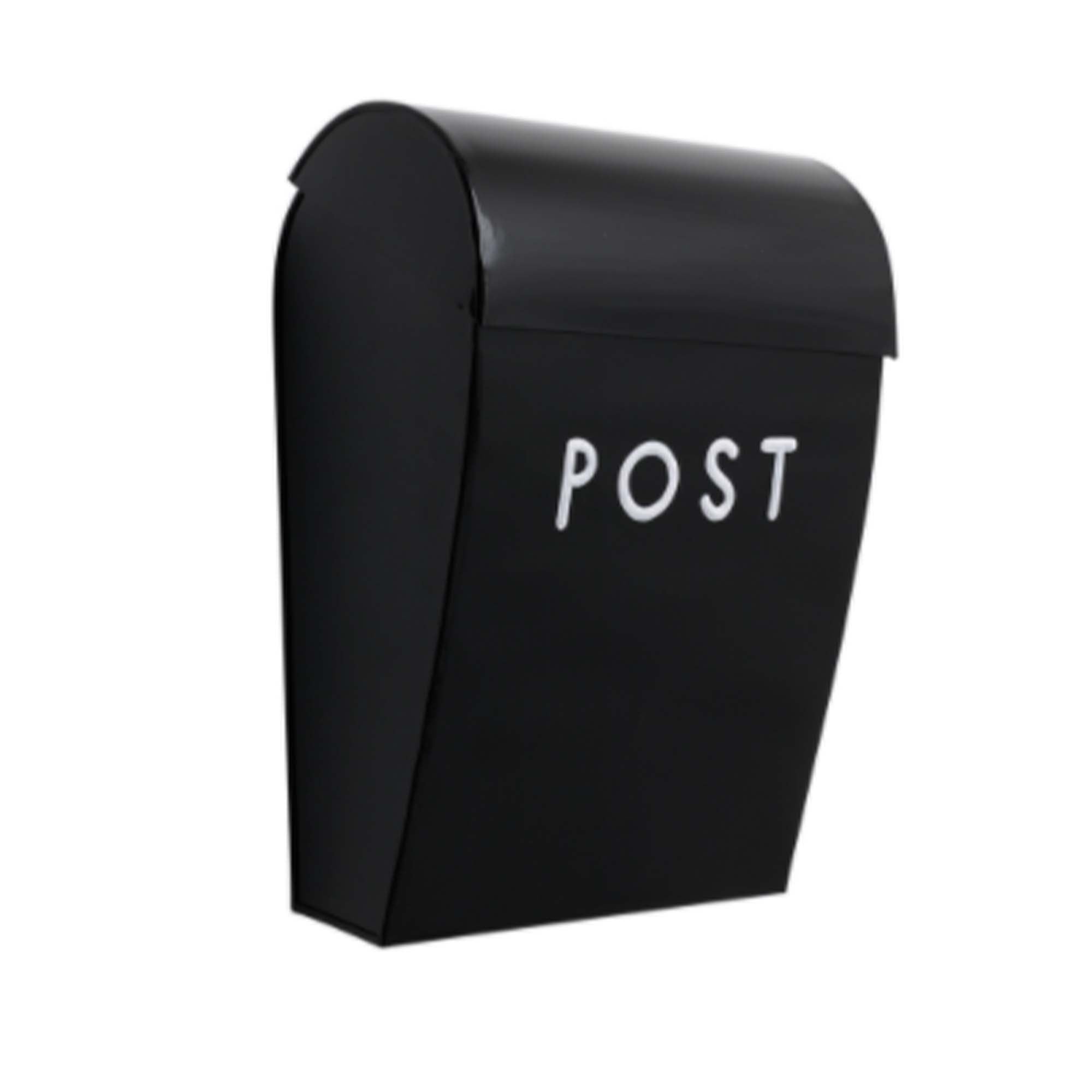 Postkasse Sort - Lille Hvite Interiør